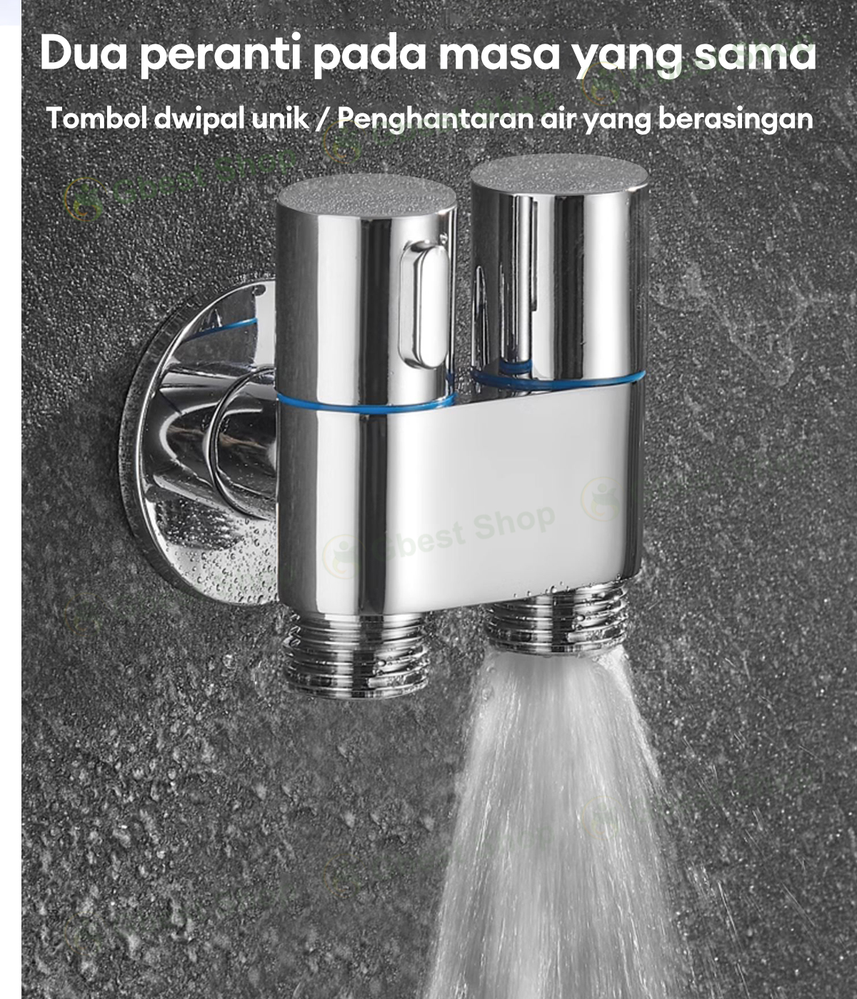 two way water valve Dual Control Valve Washing Machine Bidet Bathroom ...