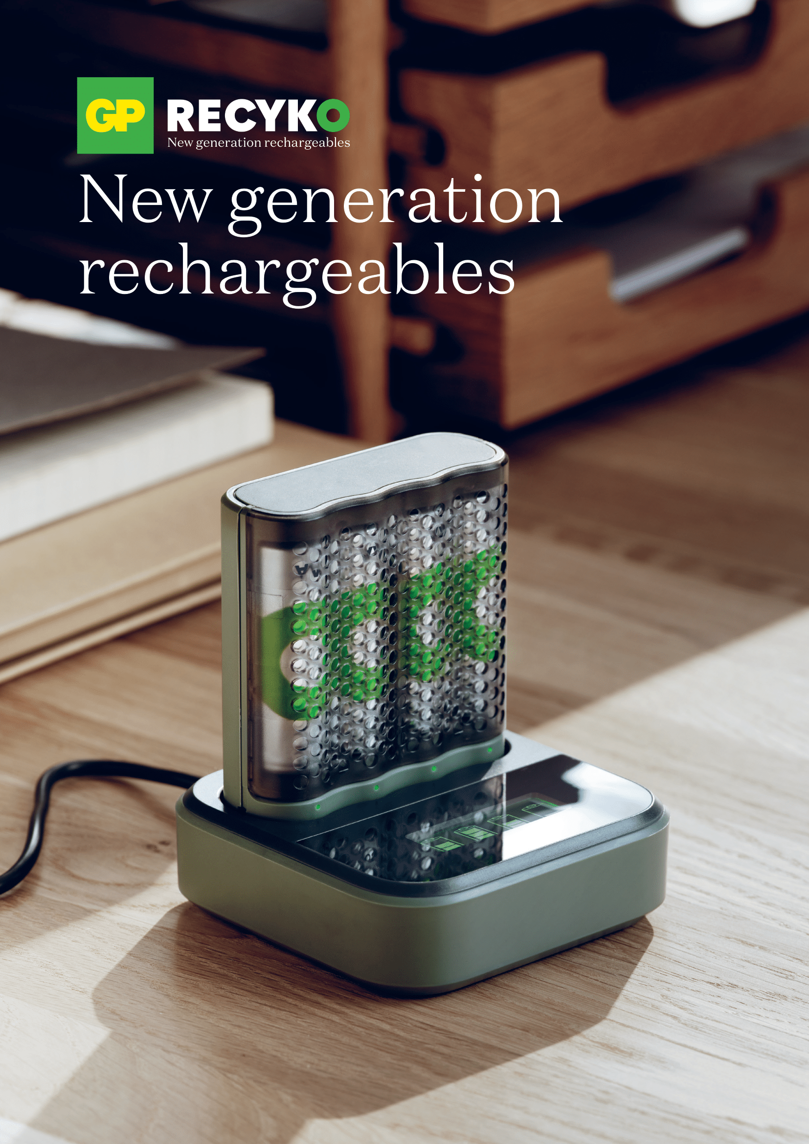 [NEW] GP ReCyko Rechargeable 1300mAh AA (2 batteries pack, Precharged ...