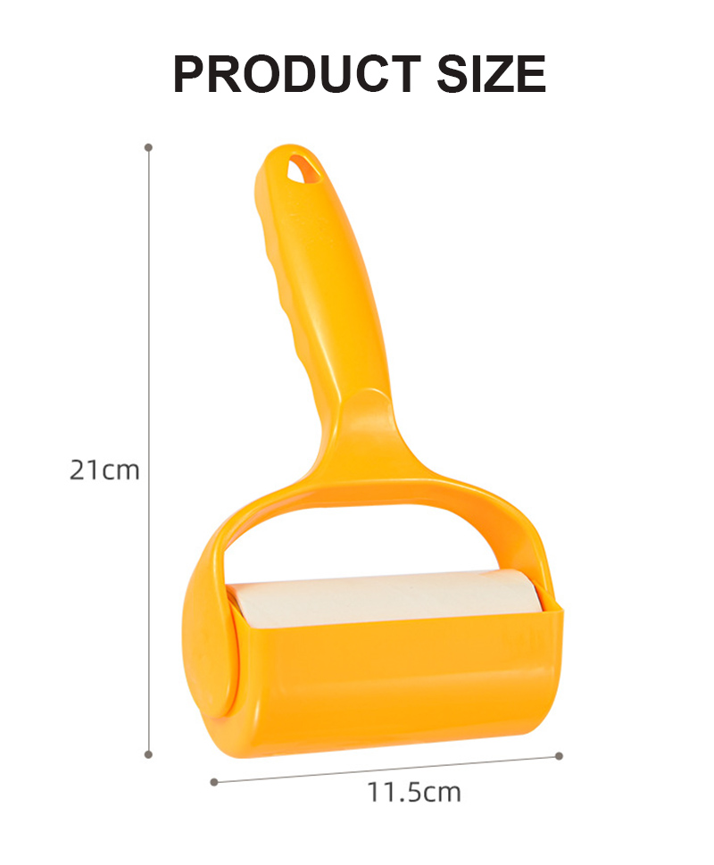 Strong Sticky Lint Roller Duster Dust Hair Fur Removal Refillable ...