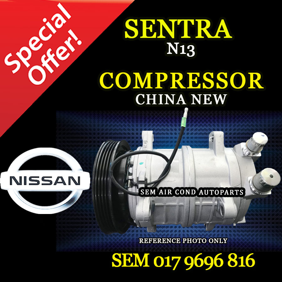 NISSAN SENTRA N13 CHINA NEW COMPRESSOR/ KOMPRESOR (CAR AIRCOND SYSTEM ...