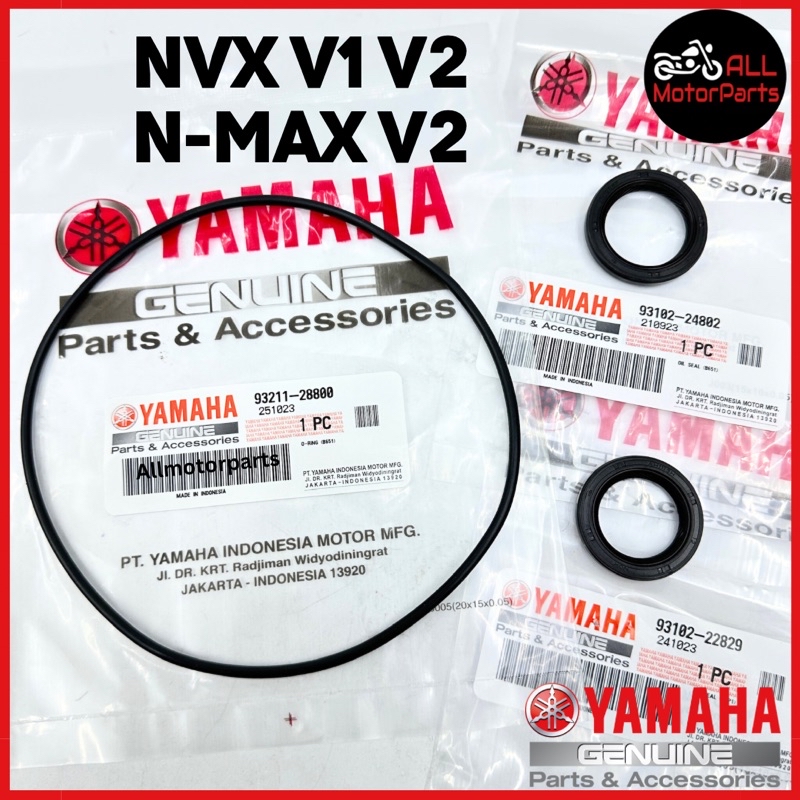 [100% ORI] NVX V1 V2 / NMAX V2 N-MAX LH CVT PULLEY / RH CRANKCASE OIL SEAL / O-RING ORING CVT ...
