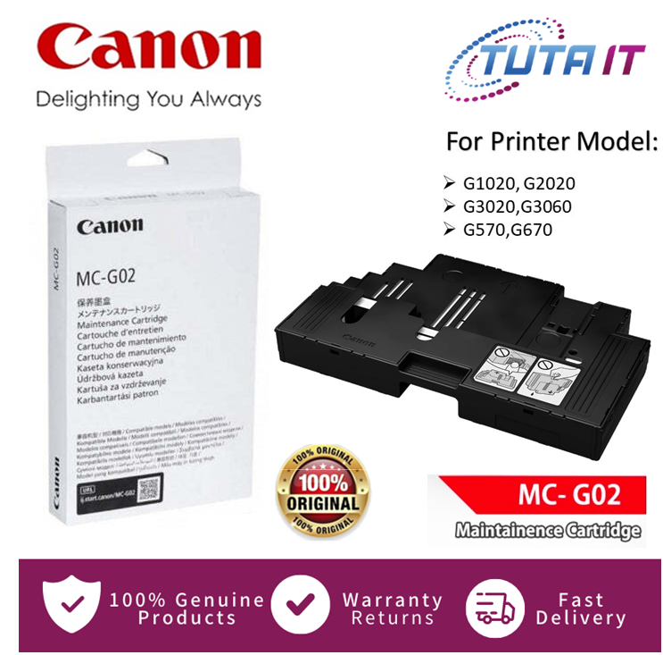 Canon Original MC-G02 Maintenance Cartridge For G1020 G2020 G3020 | Shopee Malaysia