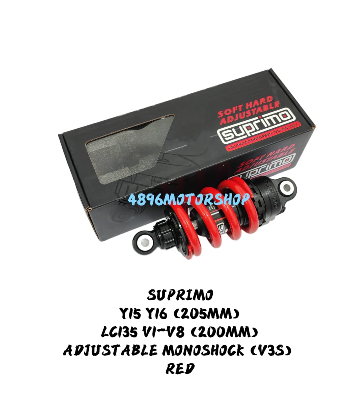 SUPRIMO V3S VERSION 3 ADJUSTABLE MONOSHOCK YAMAHA Y15ZR Y16ZR LC135 Y15 Y16 LC 135 V1-V8 RS150 ...
