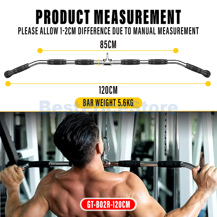 BPS Gym Tool - Gym Machine Handle Accessories 48 inch Heavy Duty Pro ...