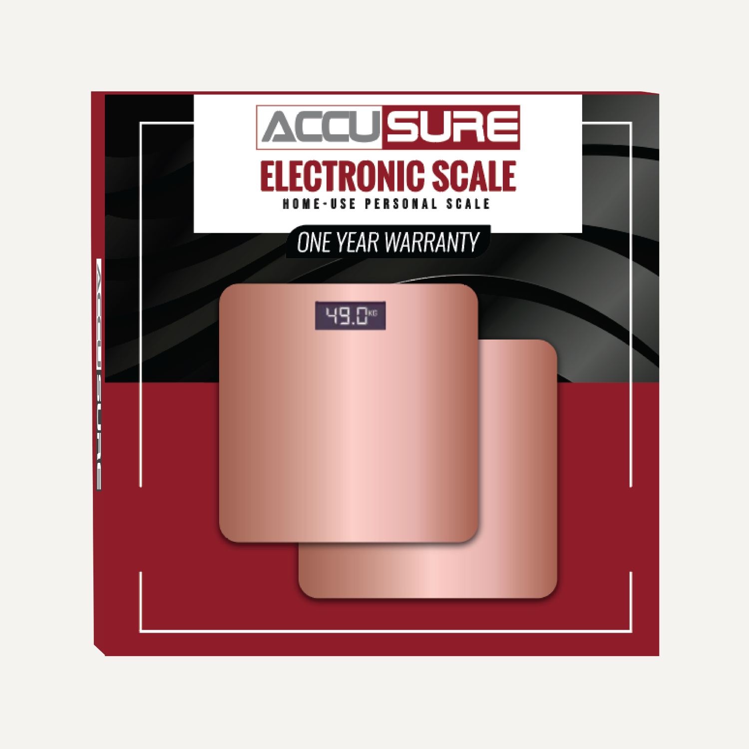 ACCUSURE 12-in-1 Body Fat Scale BMI Weight Scale LED Display Electronic ...