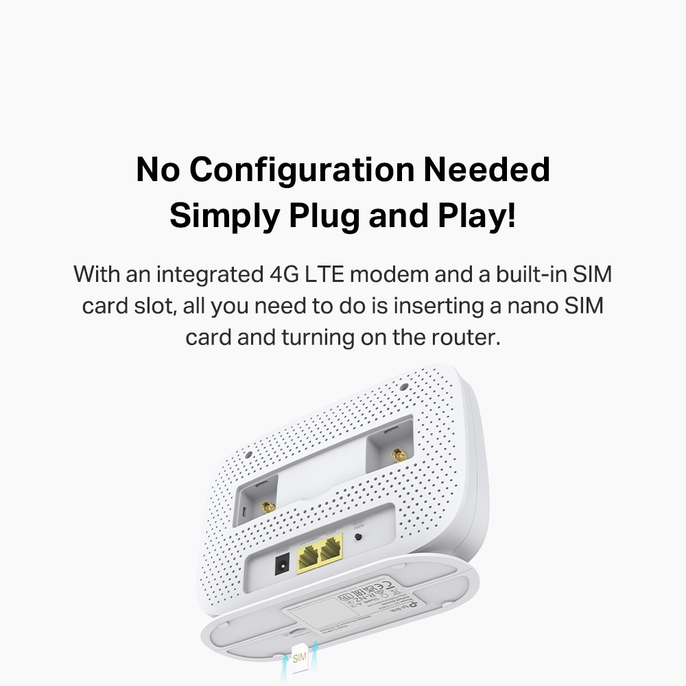 TP-LINK TL-MR105 MR105 300Mbps Wireless N 4G LTE Router Plug a SIM card ...
