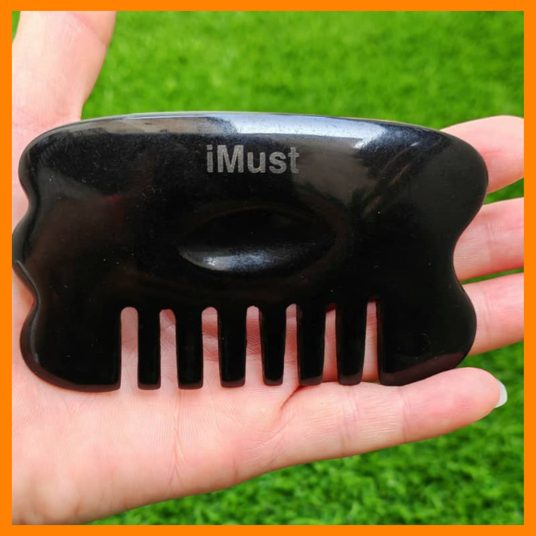 iMust Resin Guasha Comb For Anti Hair Fall Face Body Damar Papan Gua ...