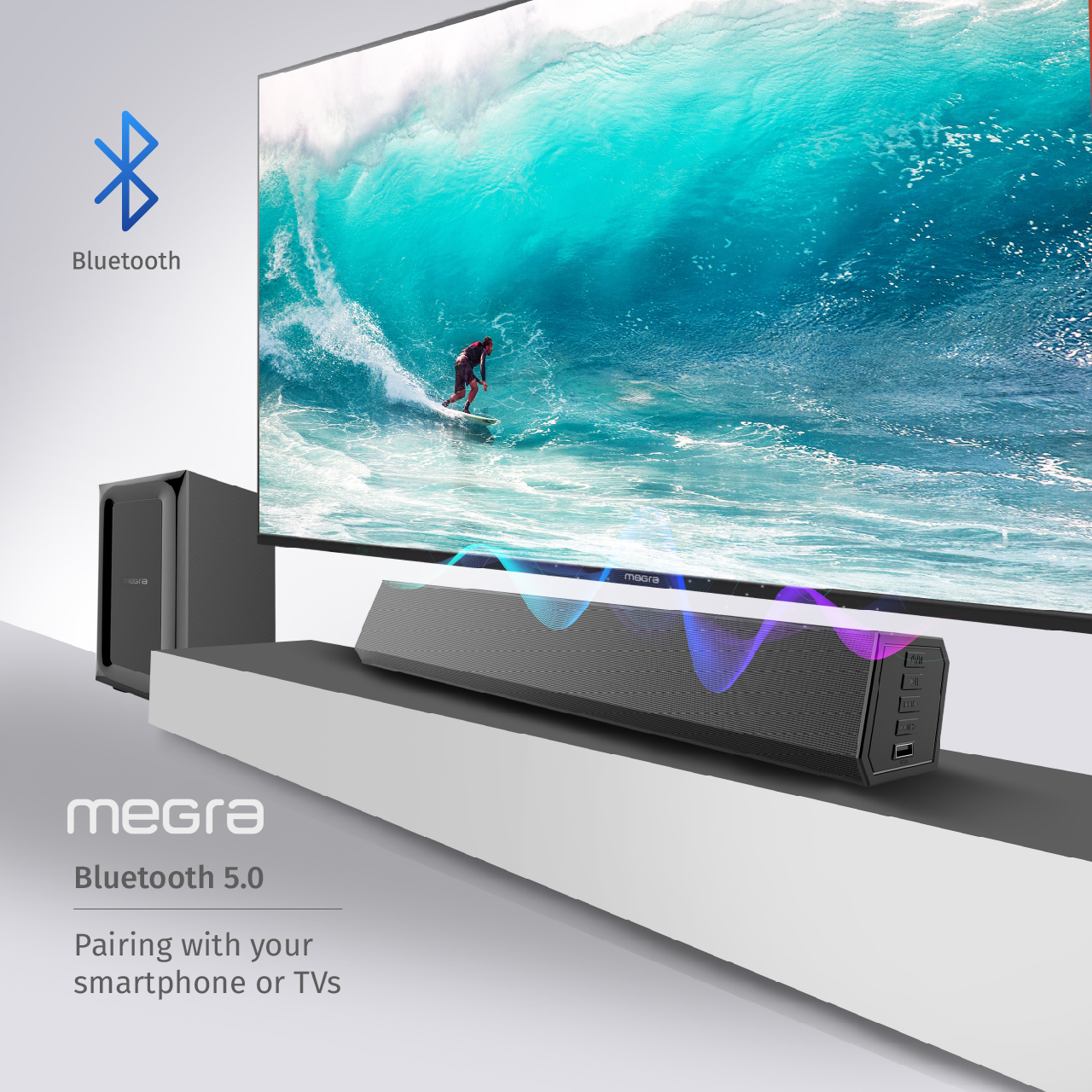 Megra webOS TV 50 Inch Smart TV 4K UHD TV With AI Voice Control Powered ...