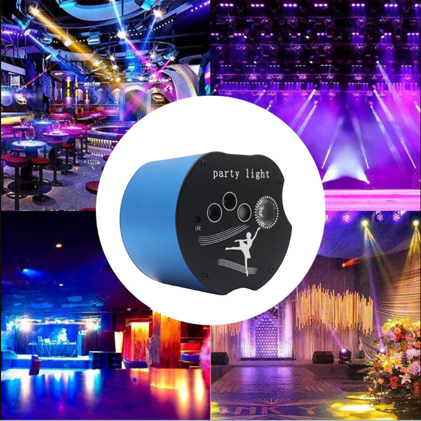 64 Patterns Laser Projector Party Light with Remote Control Mini LED ...