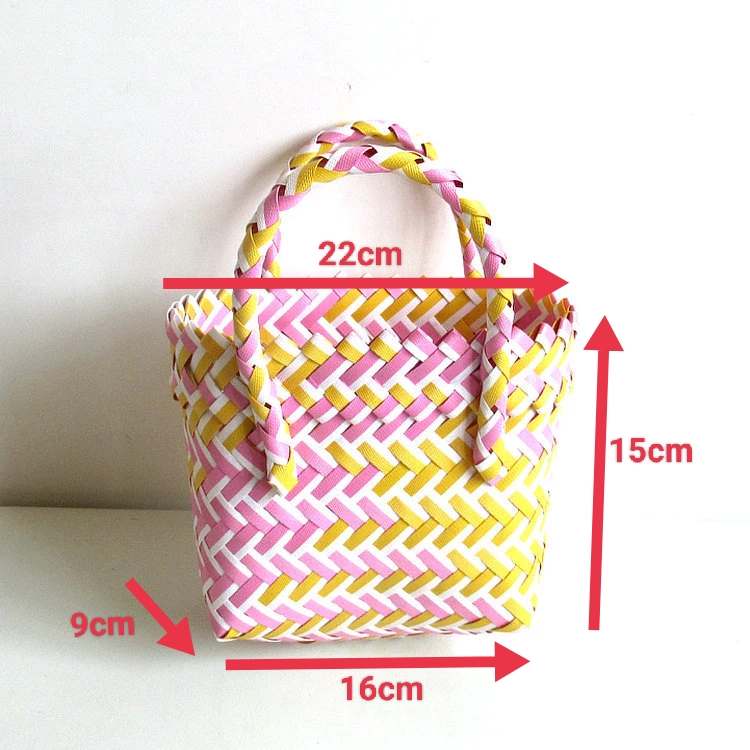 Beg Anyaman Goodies Bag (S) Beg Doorgift Bakul Anyaman Plastic Woven ...