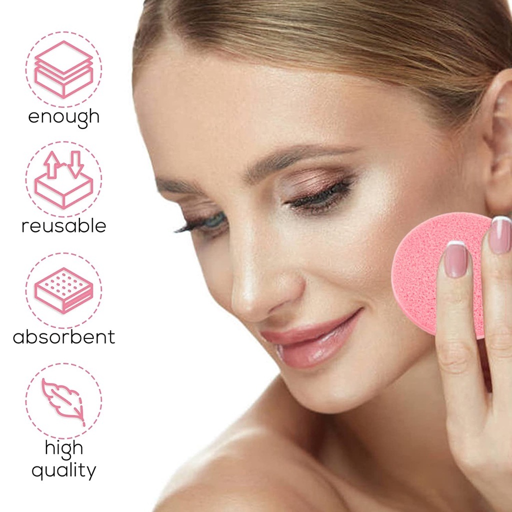 JEFFMUI Compressed Cleaning Facial Sponge 12pc Span Pencuci Muka ...