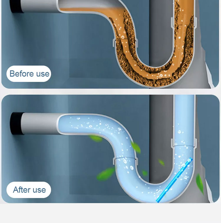 12 PCS Drain Cleaning Prevent Oil Blockage StickSewer Cleaning Drain ...