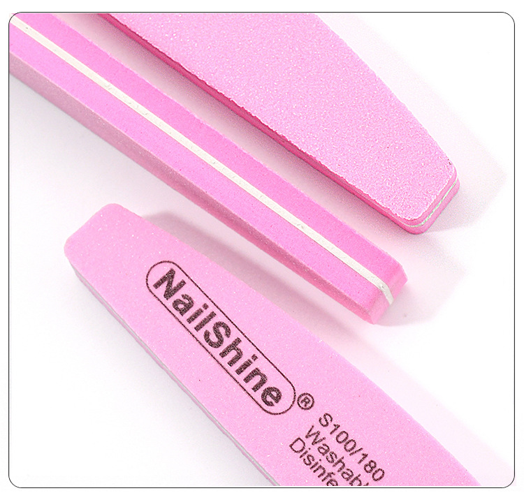 Ready Stock Nail Sponge 100/180 Double Sided Sponge Nail file Nail ...