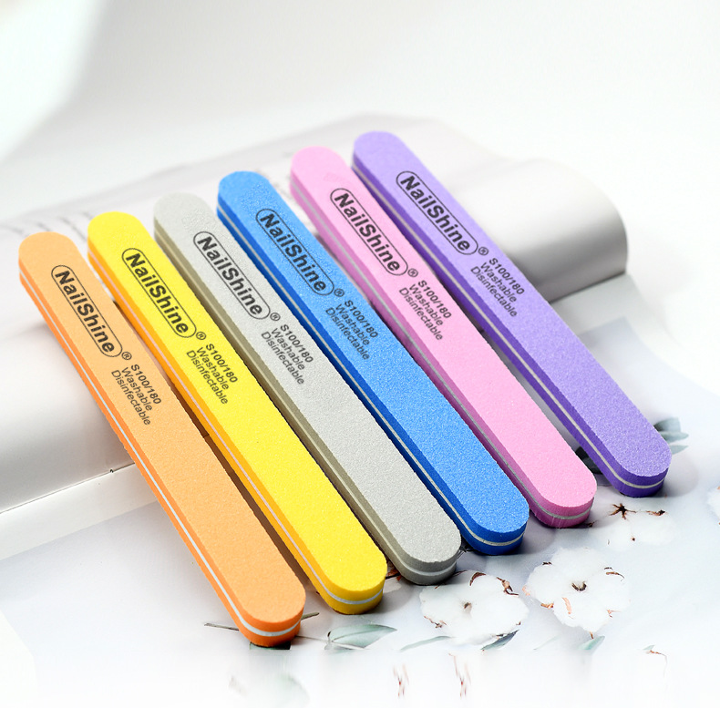 Ready Stock Nail Sponge 100/180 Double Sided Sponge Nail file Nail ...