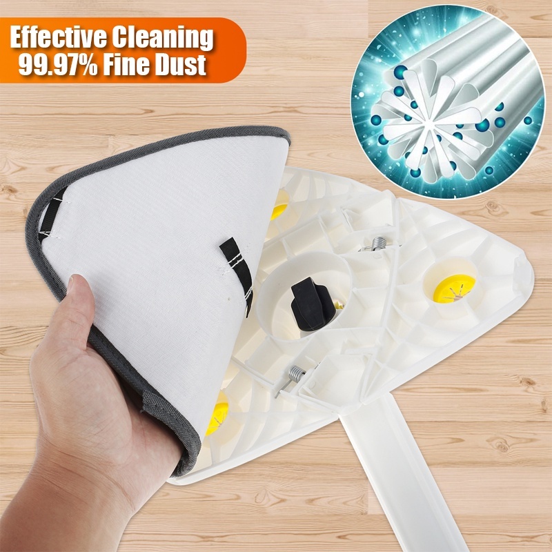 Triangle Mop Cleaning Mop 360 Rotatable Adjustable Scrubber Duster ...
