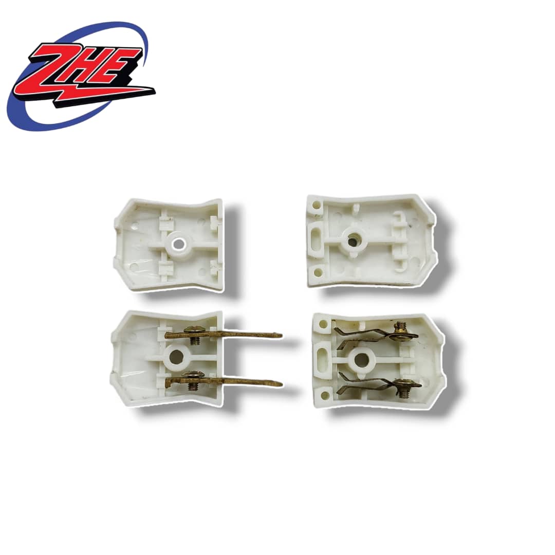 (1 PAIR) 6A 250V 2PIN FLAT PLUG WITH SOCKET CONNECTOR / MALE+FEMALE ...