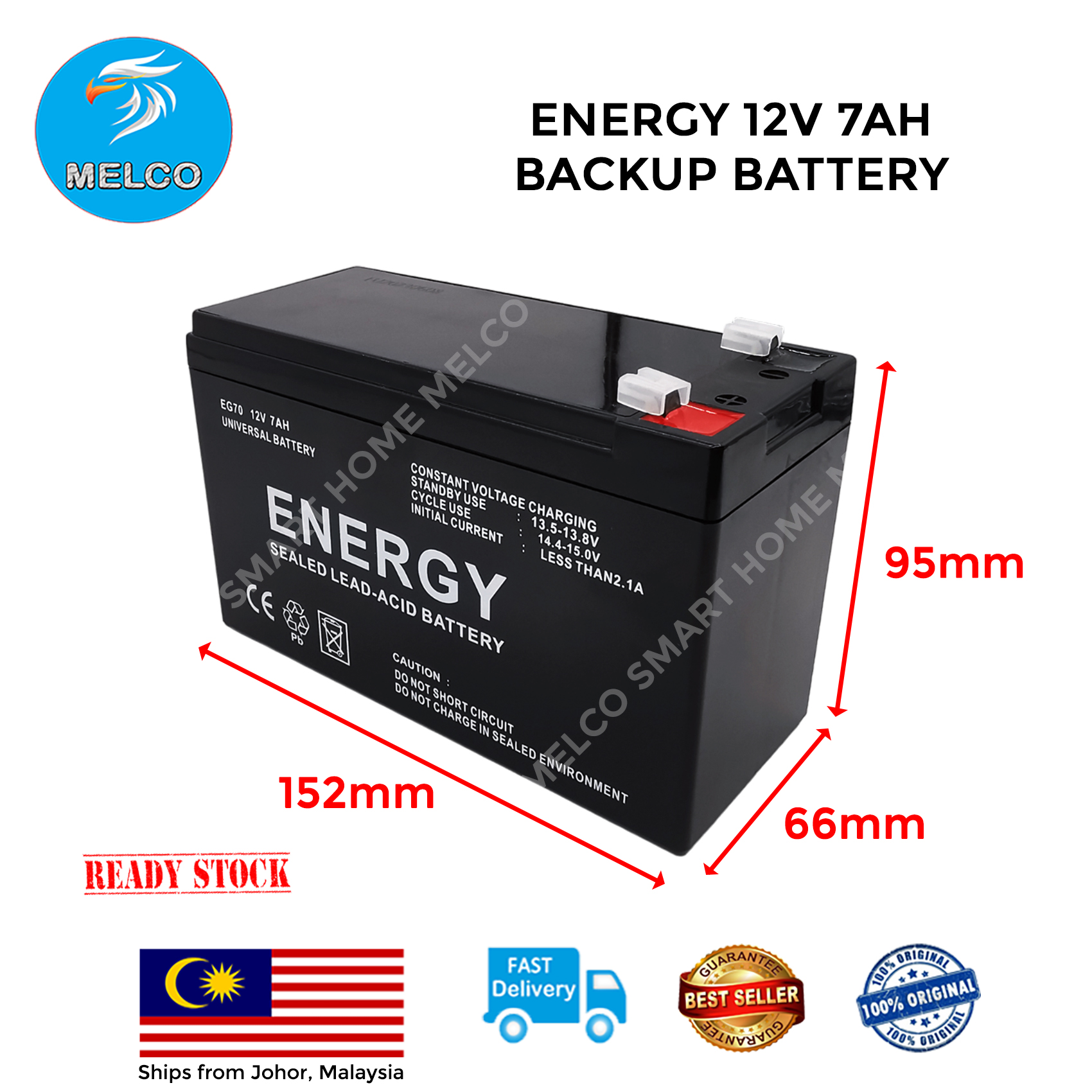 Limited offer Battery 7.0 AH Energy Home Alarm /Battery Backup 12V 7AH ...