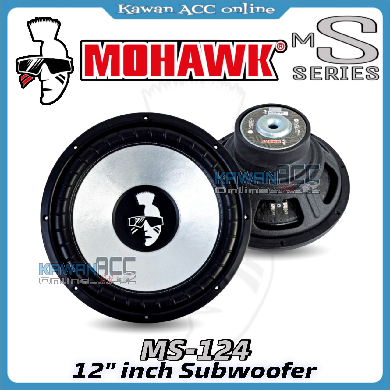 MOHAWK SILVER-Series 12" inch Subwoofer **100%Original** MS-124 ...