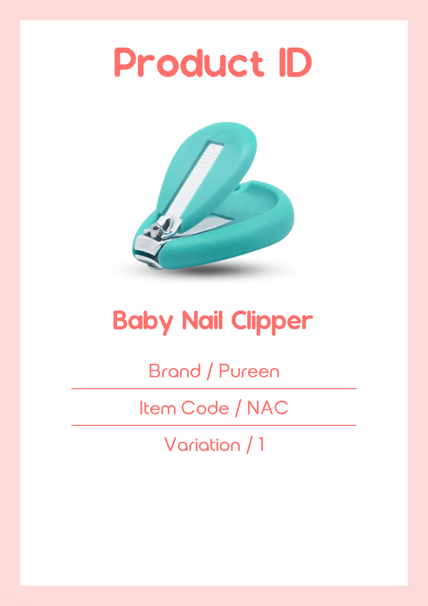 Pureen Baby Nail Clipper NAC | Shopee Malaysia