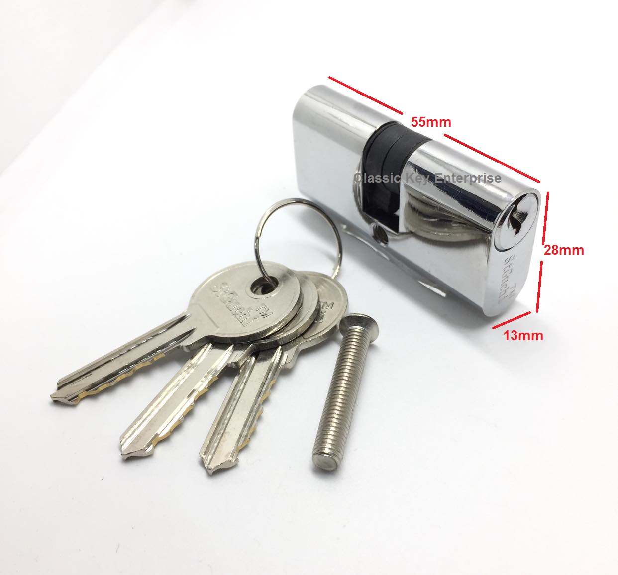 St Guchi deadlock oval profile cylinder SGWSW-55 For Aluminum Door ...