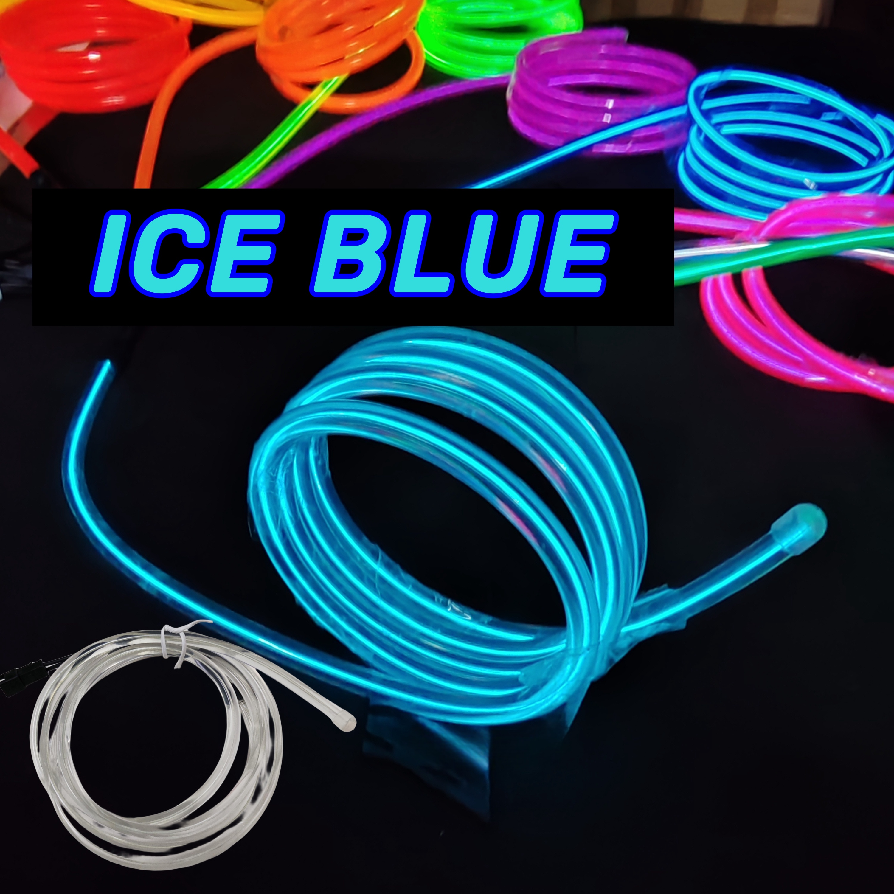 5mm EL WIre Neon Light Strip Plug And Play EL Light Neon Wire Rope ...