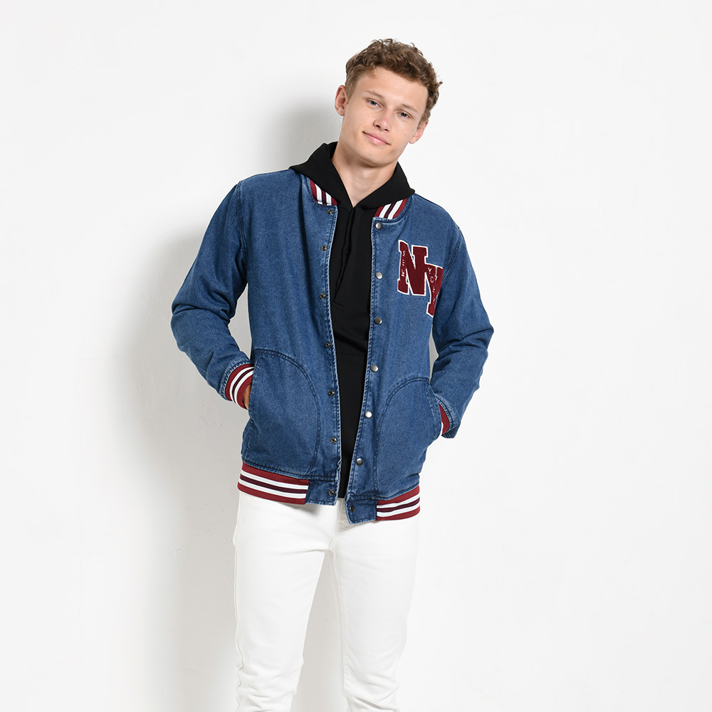 [Online Exclusives] HI STYLE Men Denim Jacket - Dark Blue - HSC410246 ...