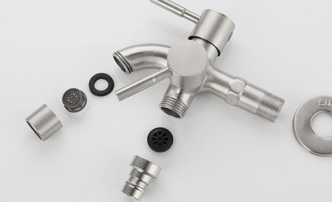 (Clear Stock) SUS304 STAINLESS STEEL KITCHEN & BATHROOM DOUBLE TAP ...