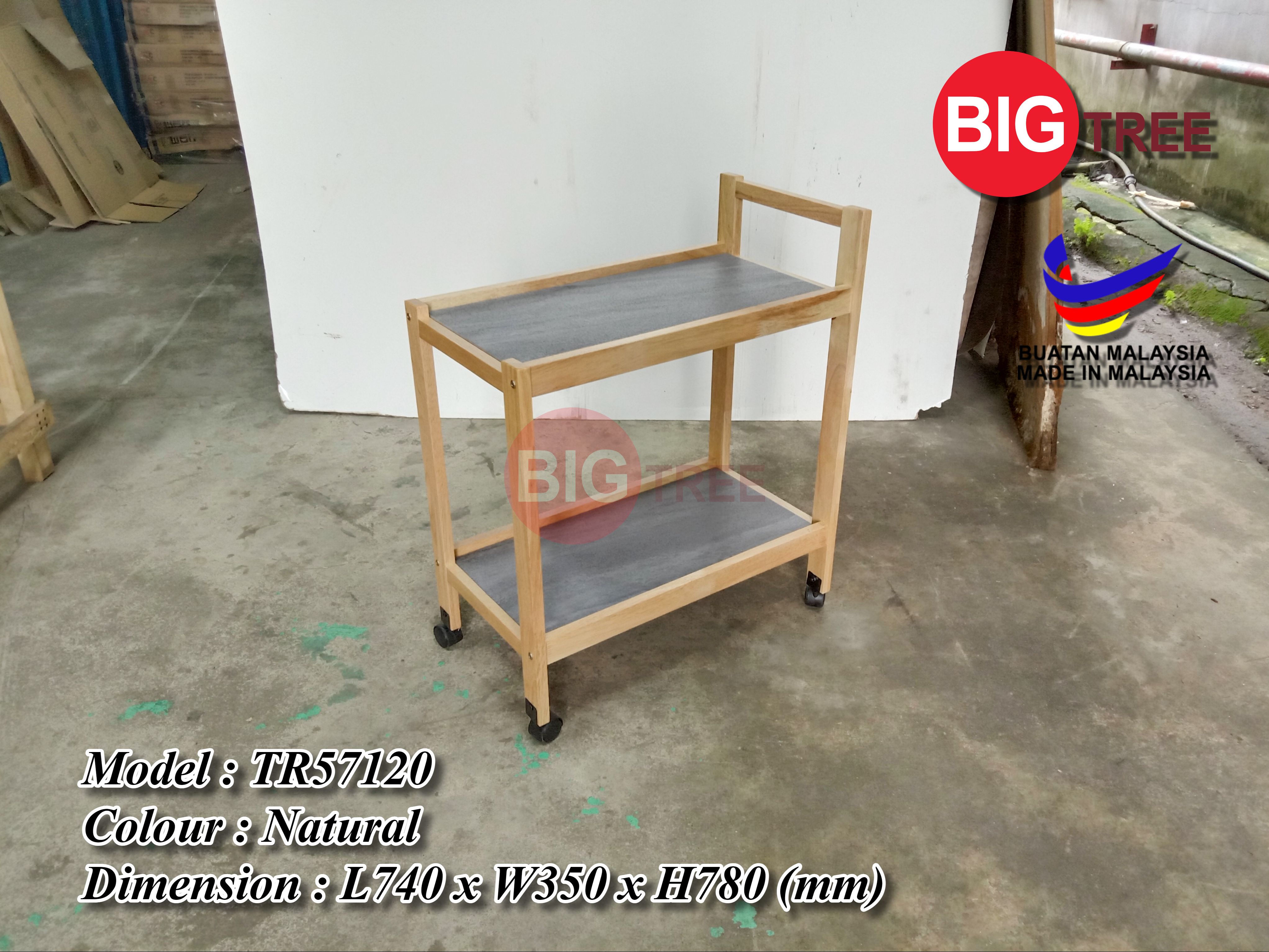 Big Tree Mosaic Top Wooden Trolley / Trolley Kayu / Trolley Kayu ...