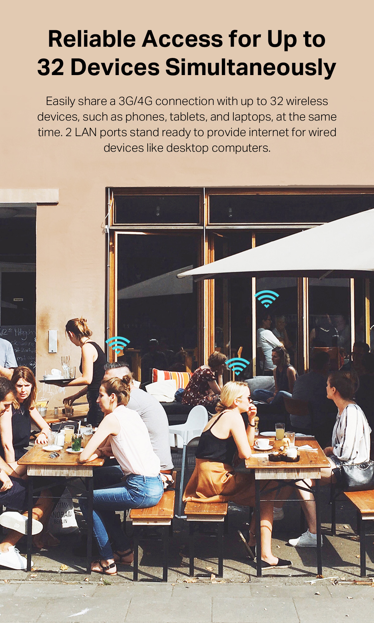 TP-Link TL-MR105 300 Mbps Wireless N 4G LTE Wifi B28 Mod MR105 Router ...