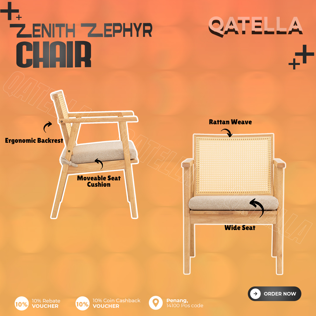 Qatella (Export Quality) ZENITH ZEPHYR Synthetic Rattan lounge chair ...