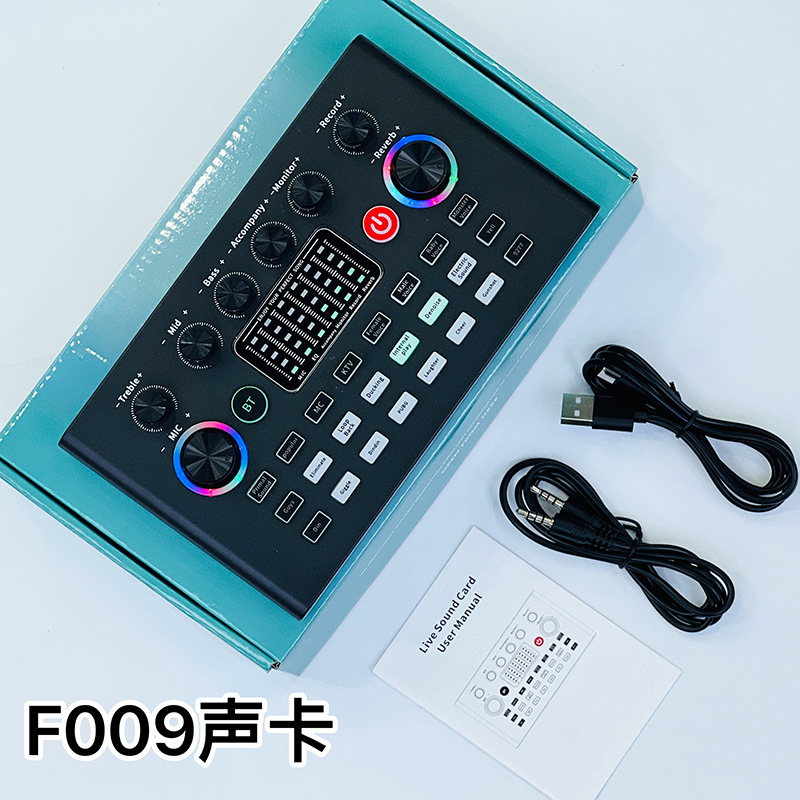 SUNATUR Sound Card Professional Live Sound Mixer Audio Amplifier Mixing ...