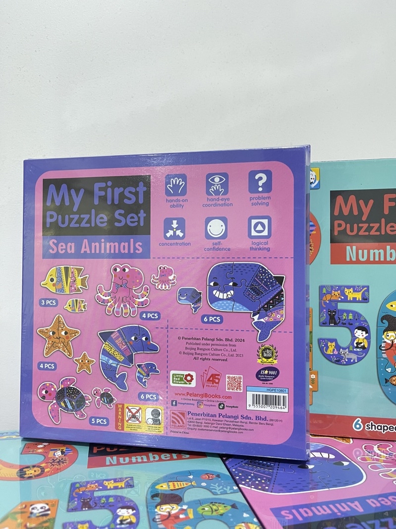 Pelangi • My First Puzzle Set ( 6 Shaped Puzzles / Box ) • Ages 2 ...