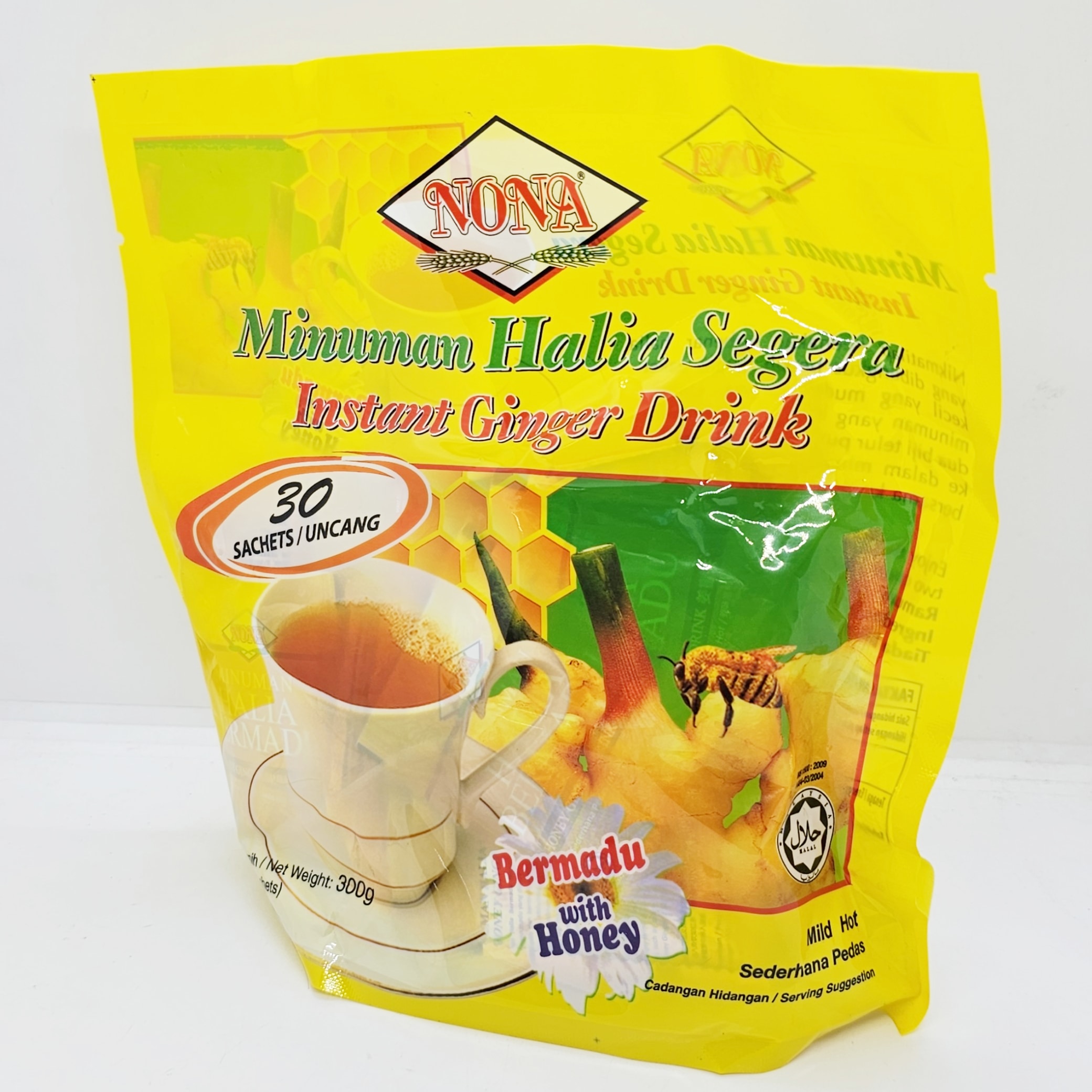 NONA Minuman Halia Segara Dengan Madu (30pcs x 10g) Instant Ginger ...
