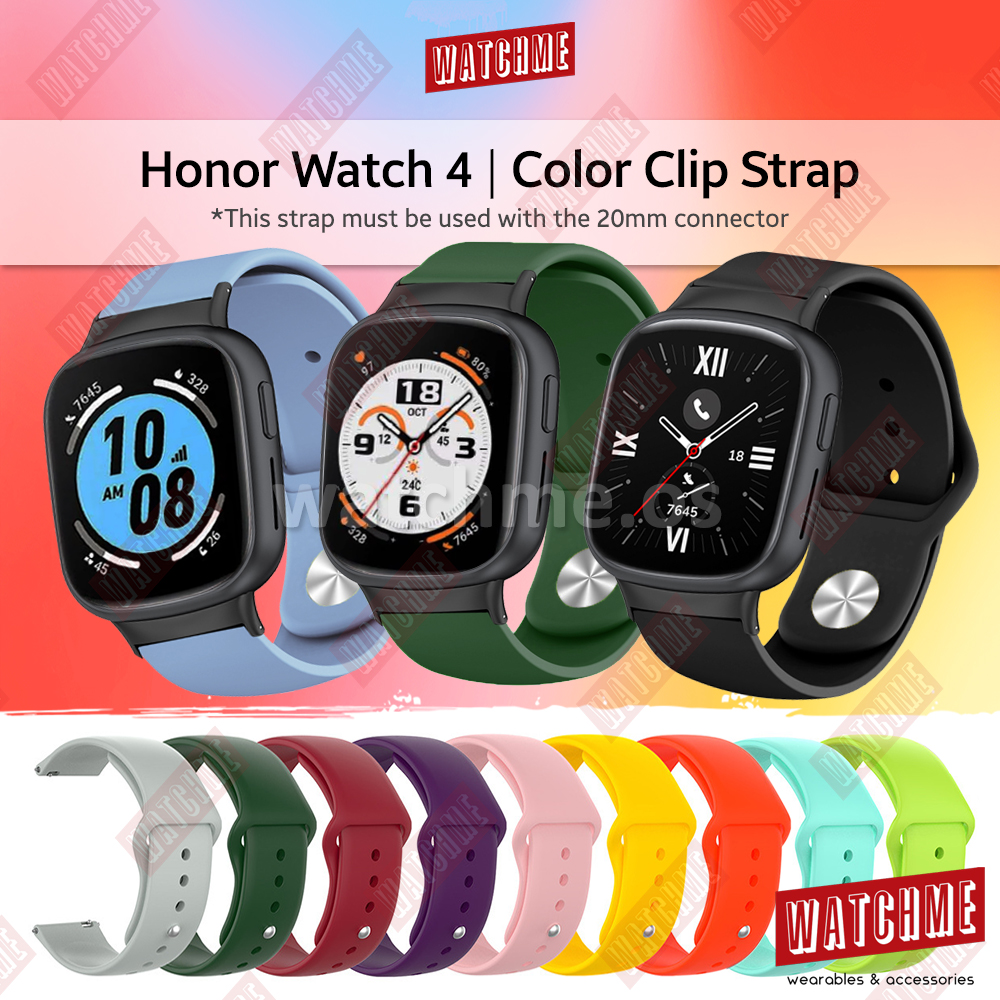 Honor Watch 4 Clip Strap, Color Series 20mm, Colorful Sport Band Strap ...