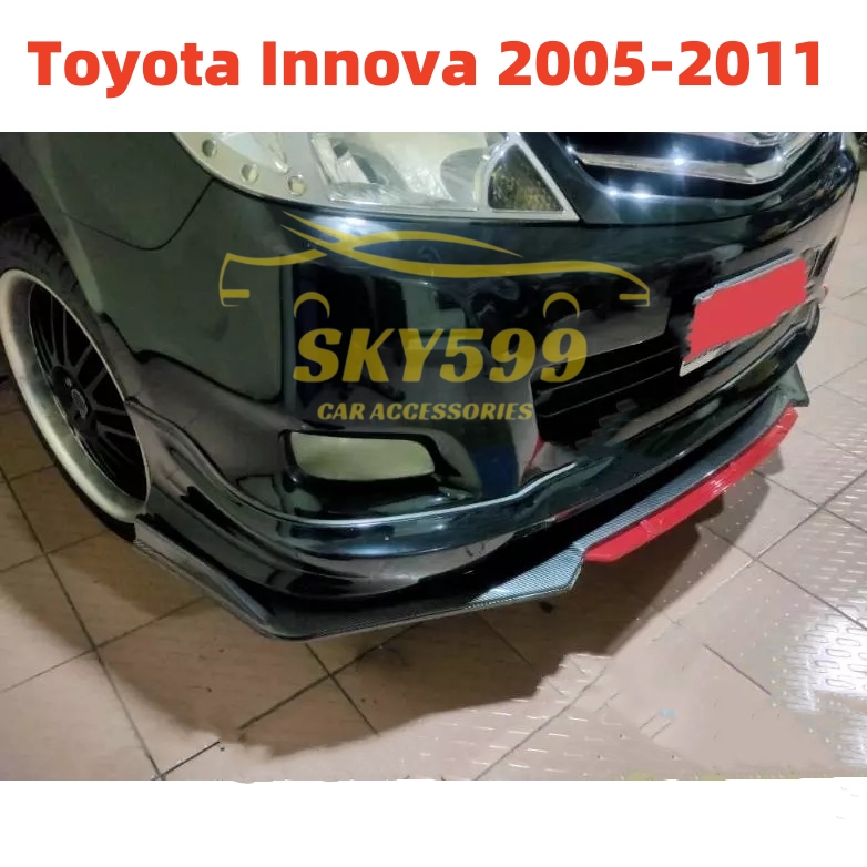 Toyota Innova 2005-2011 Front Bumper Diffuser Lip Wrap Angle Splitters ...