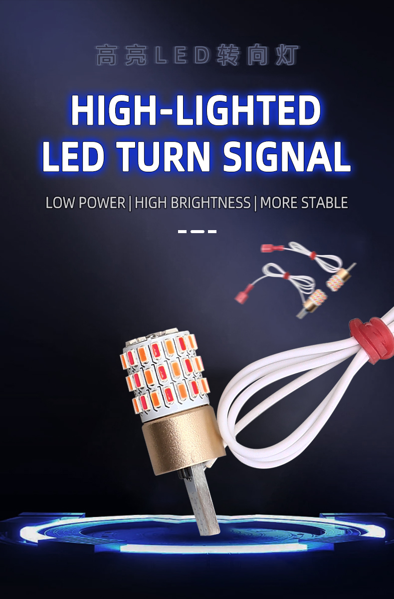 T15 LED Signal Light Mentol Side Lamp Dual Color Turn Signal W16W ...