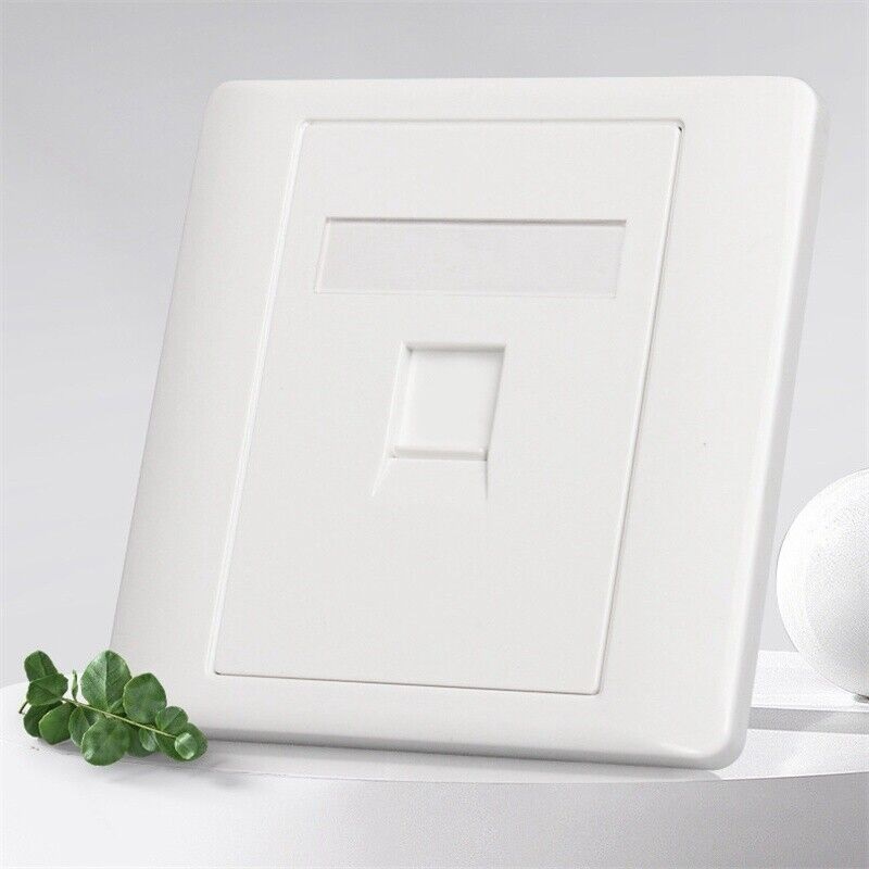RJ45 Cat5e Cat6 1/2/3/4Ports Faceplate Data Wall Socket Outlet ...