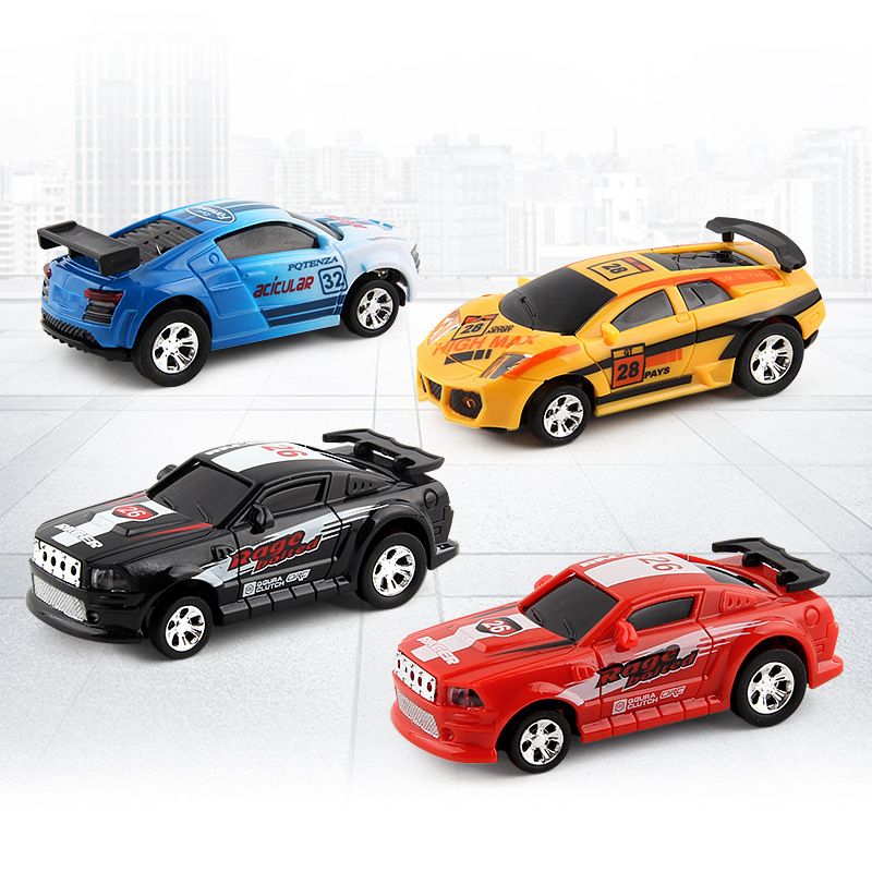 🐳1681 Portable Creative Coke Can Mini RC Racing Car with Light Effect ...