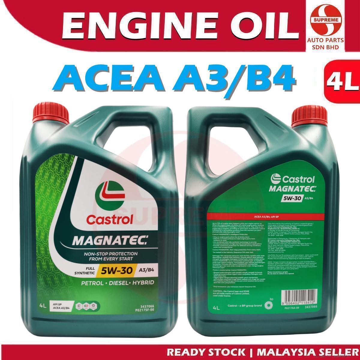 S2U Original Engine Oil Castrol Magnatec DUALOCK 5W30 SN/CF ACEA A1/B1 ...