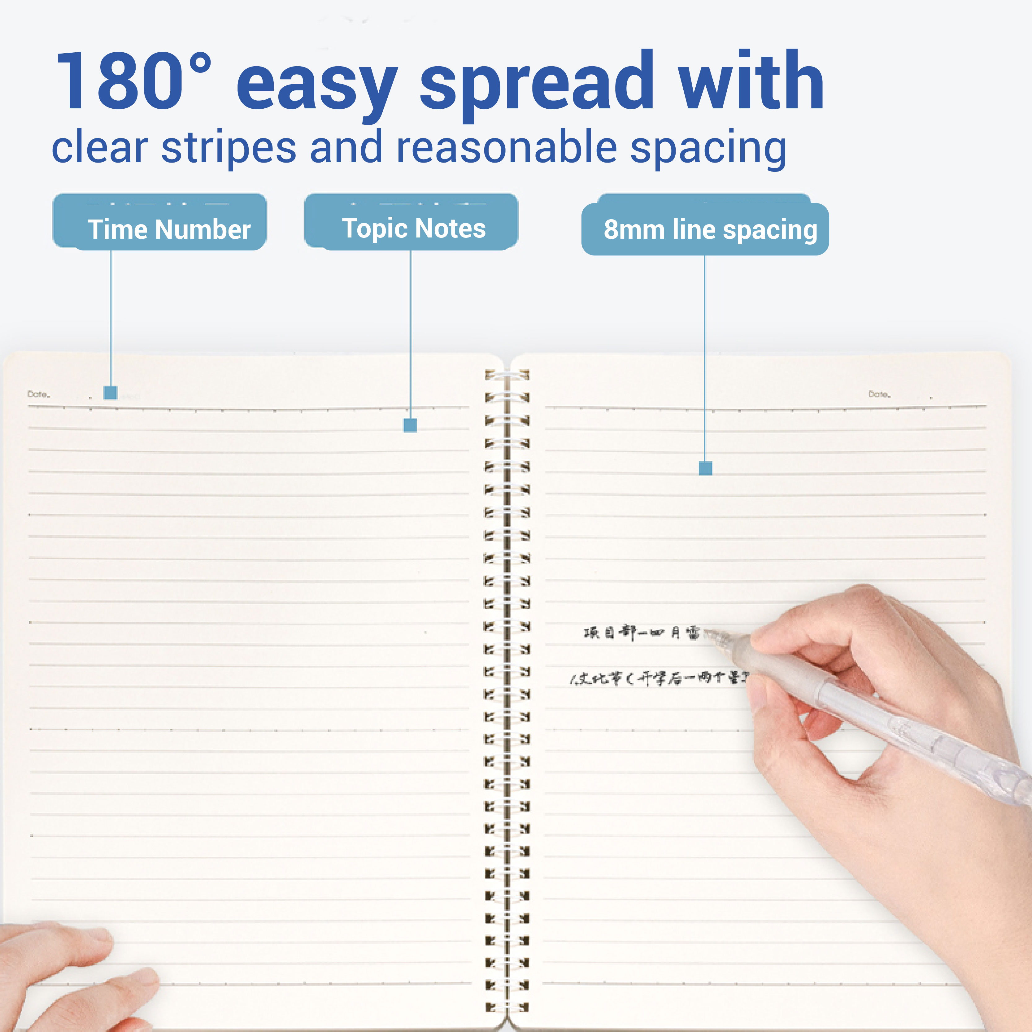 Deli Spiral Coil Notebook A5/B5 120 Pages Diary Plain Notepad Buku Nota ...