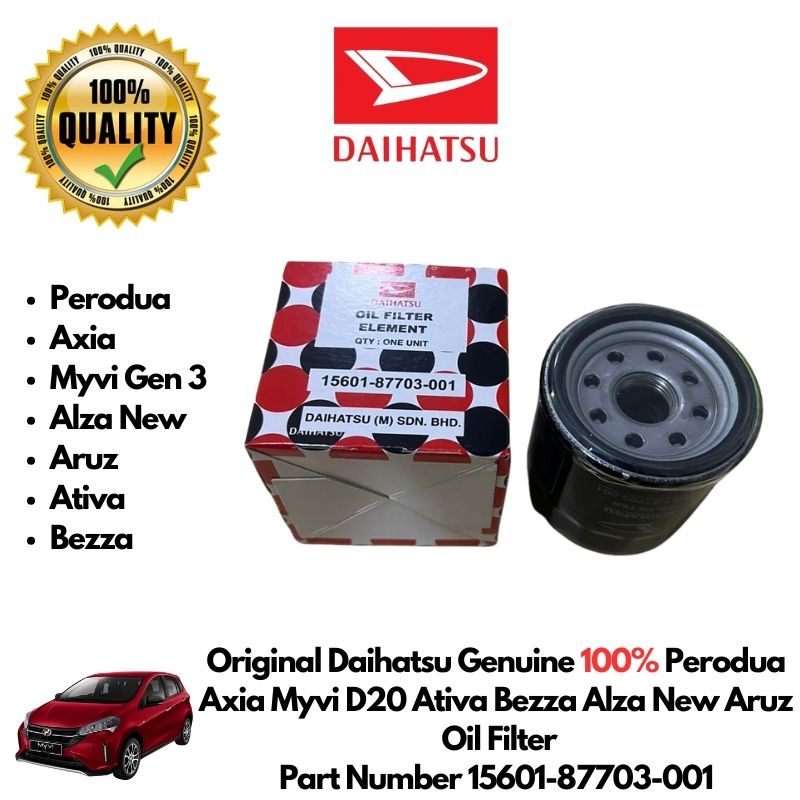 Original Daihatsu Genuine & Origianl Perodua 100% Perodua Axia Myvi D20 ...