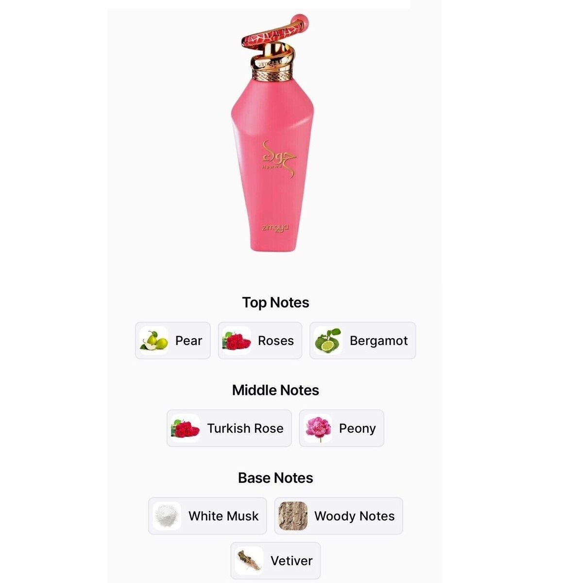 Hawwa Pink Zimaya Pour Femme 100ml EDP Eau De Parfum For Her Zimaya ...