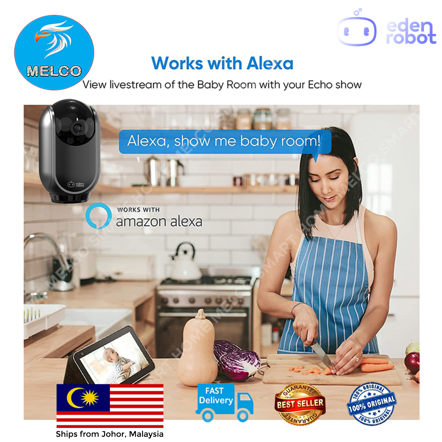 Eden Robot Gpro | eGate Smart Camera CCTV *Limited Edition Matte Black ...