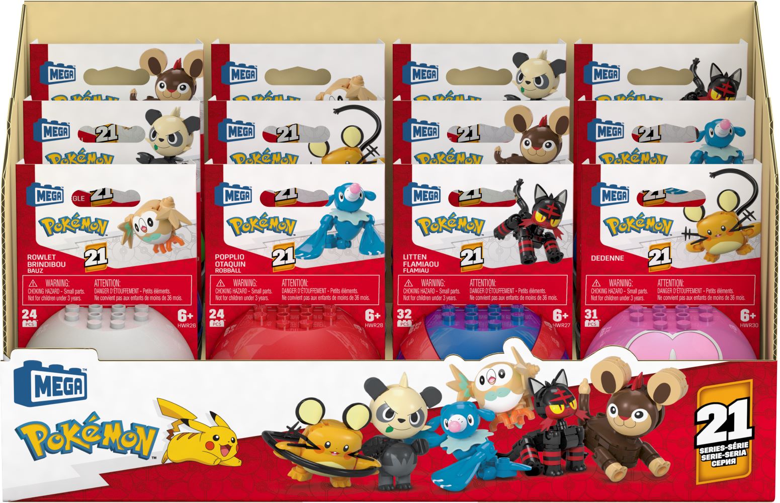 MEGA Construx POKEMON Generations Poke Ball Coll FPM00 (1 Unit x Random ...