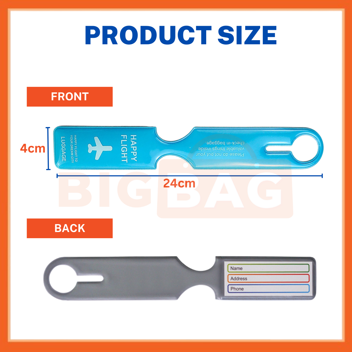 Luggage Tag Travel Tag Nama Bag Tagging Name Travel Bag Tag Luggage ...