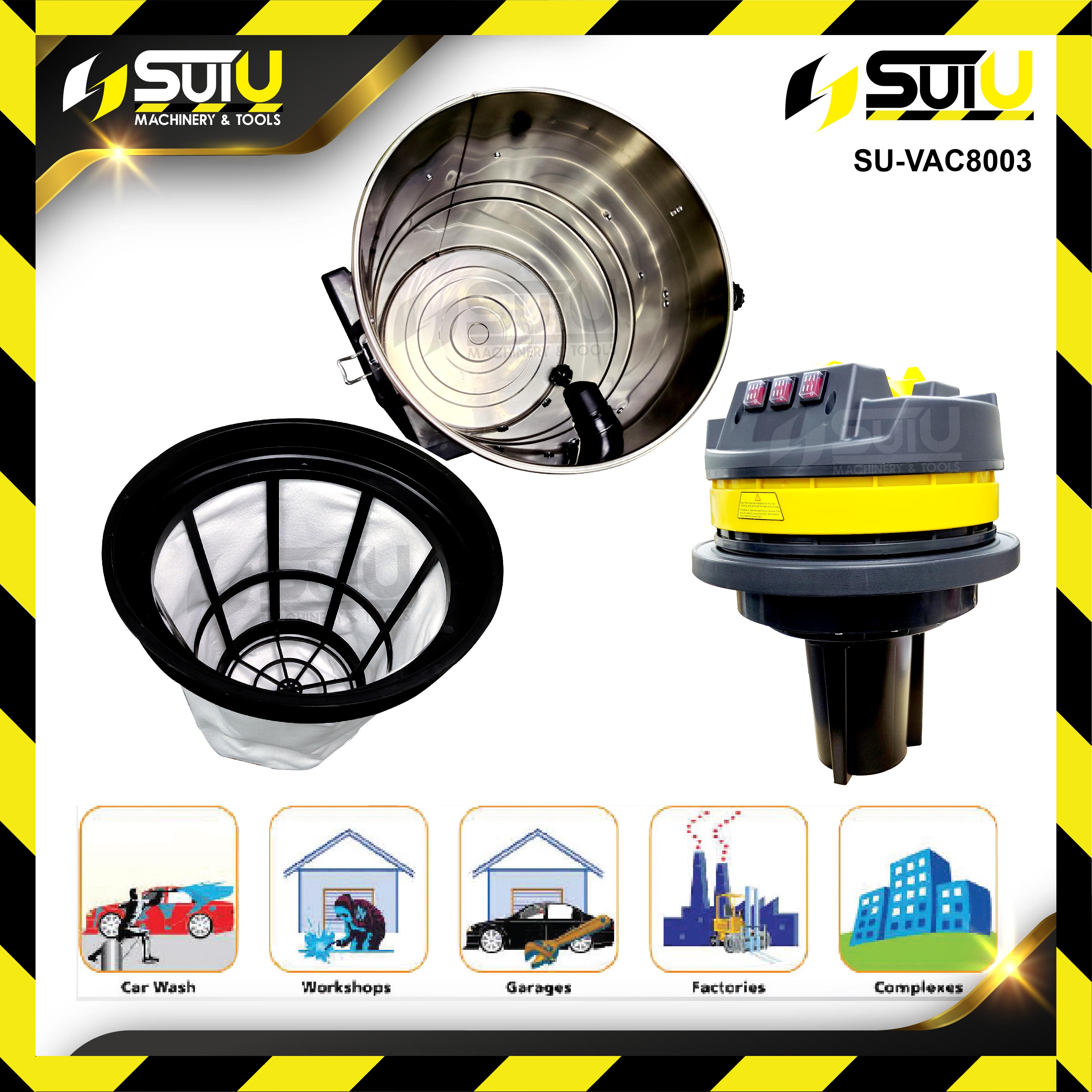 [NEW] SUI U / SUIU VAC8003 80L Heavy Duty Industrial Use Wet & Dry ...