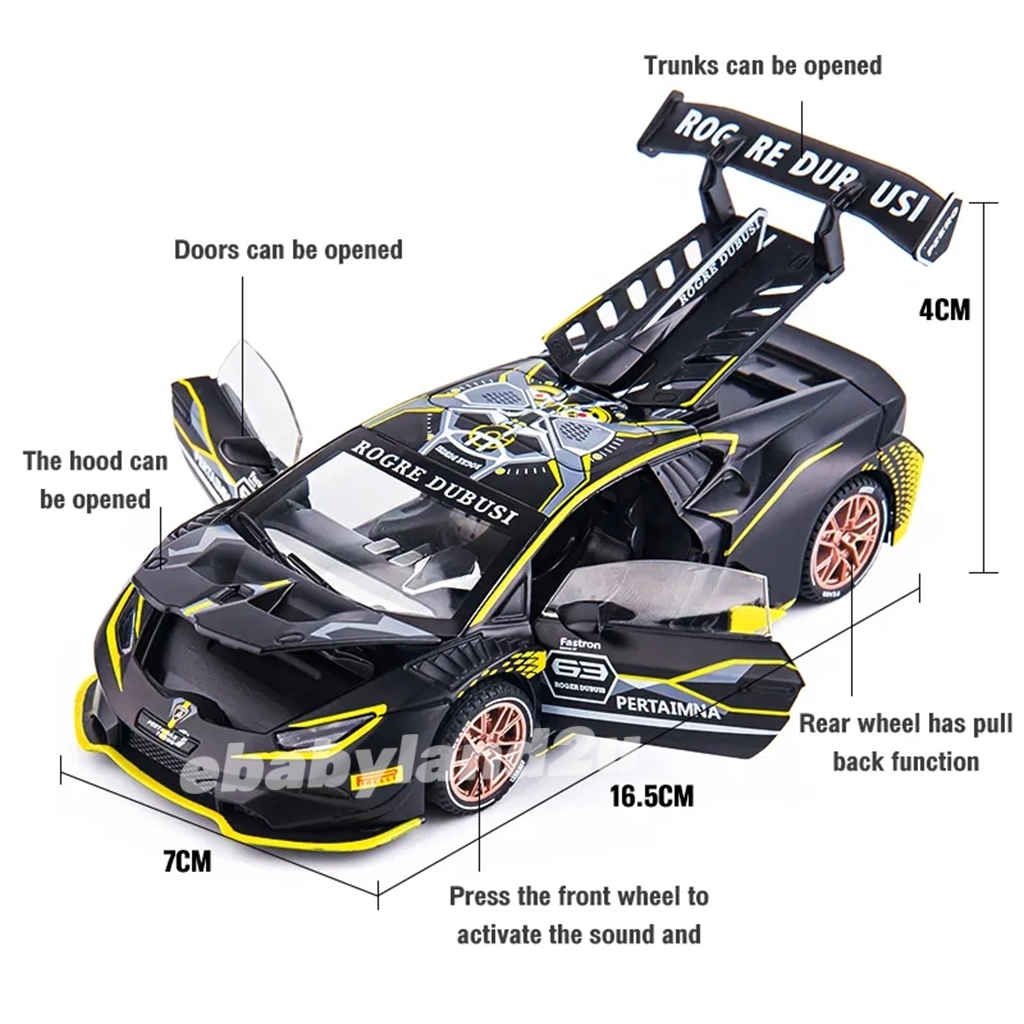 Die Cast 1:32 Lambo Huracan ST Evo Pullback With Light And Sound ...