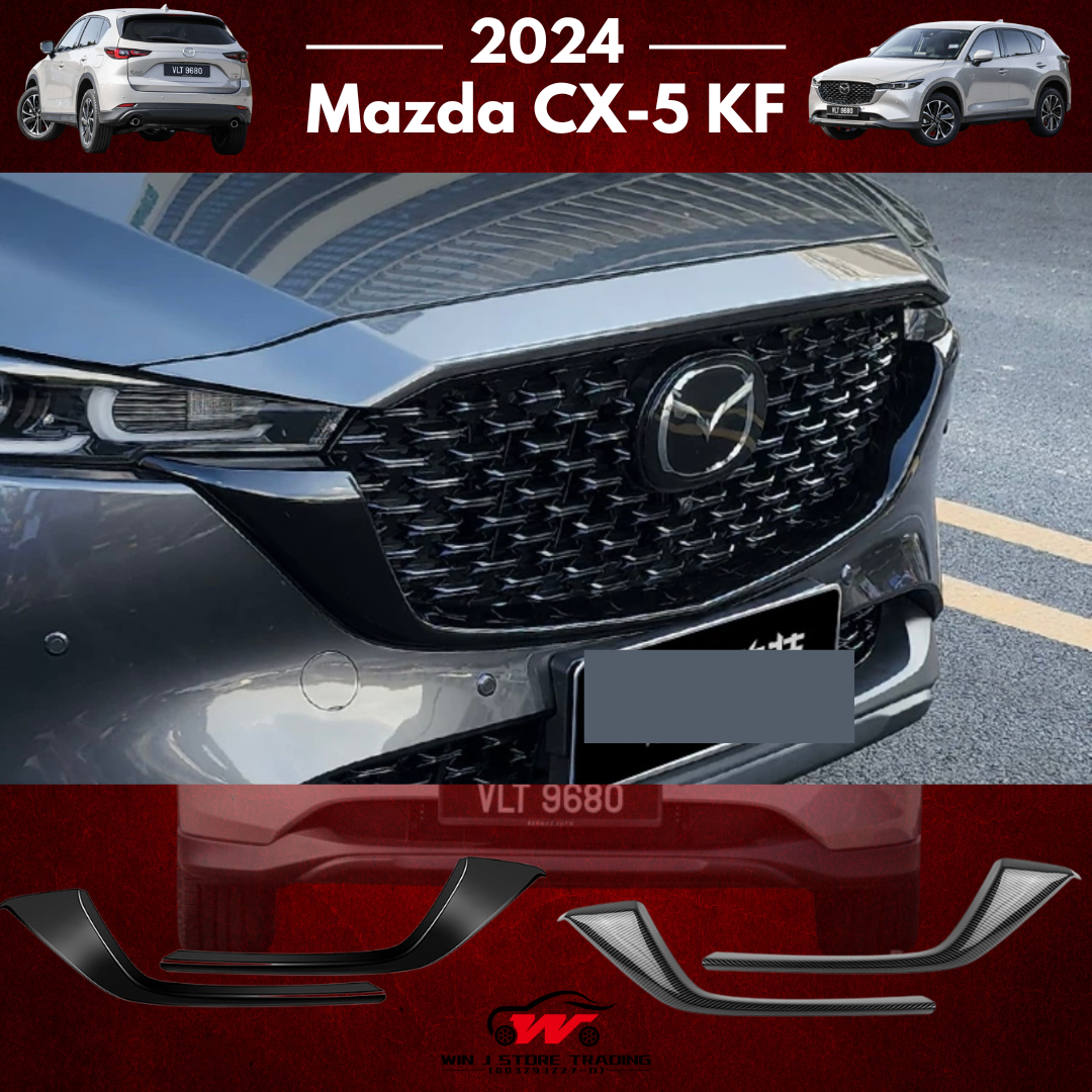 [NEW ARRIVAL]Mazda Cx5 KF CX-5(2nd Gen) 2024 Carbon Trim/Glossy Black Front Grill Lower ...