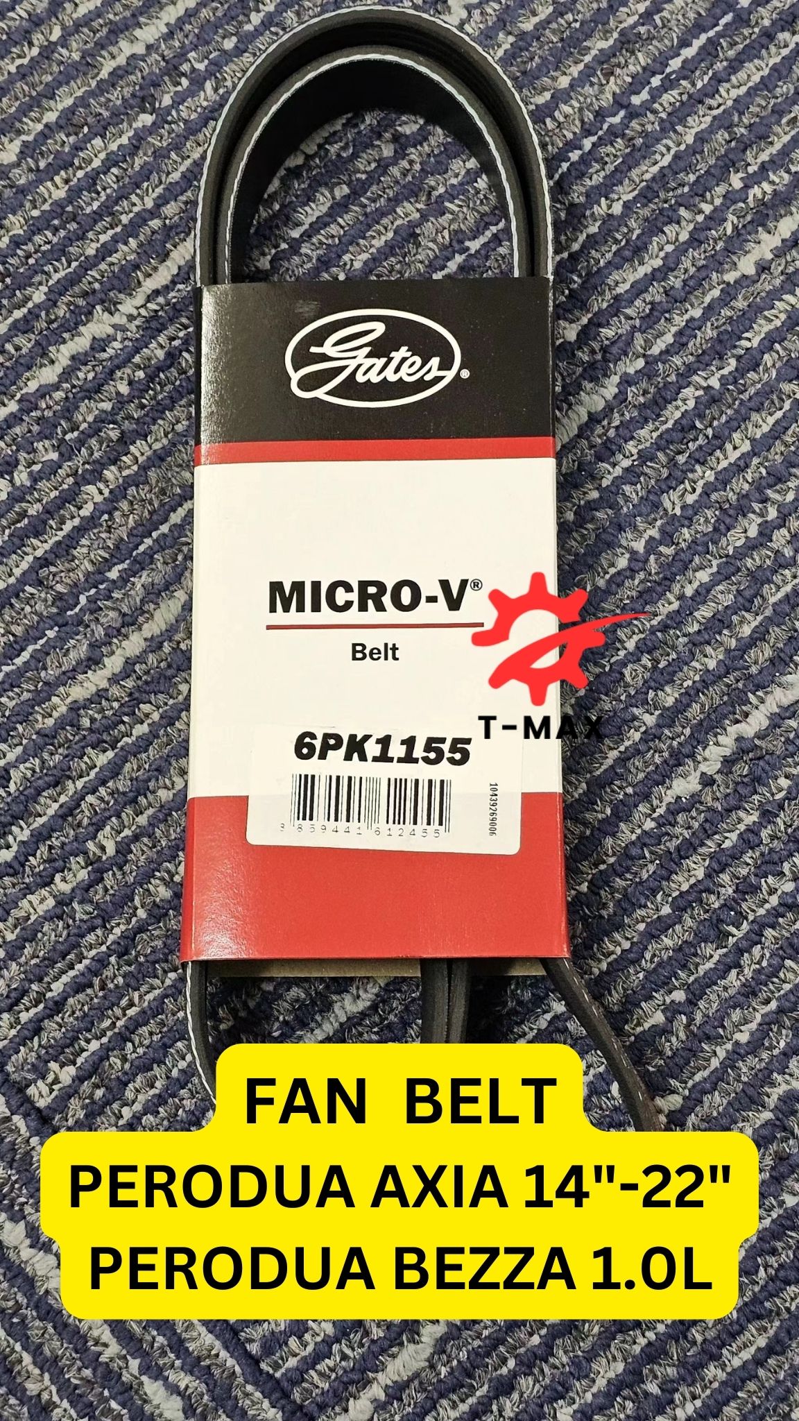 ( GATES ORIGINAL) PERODUA AXIA (2014 - 2022), BEZZA 1.0 - 6PK1155 MICRO ...