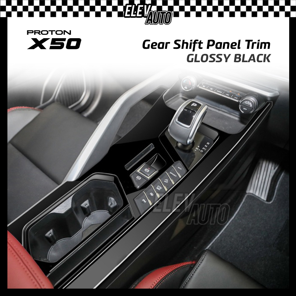 Proton X50 Gear Shift Panel Trim Carbon Fiber Black Interior ...